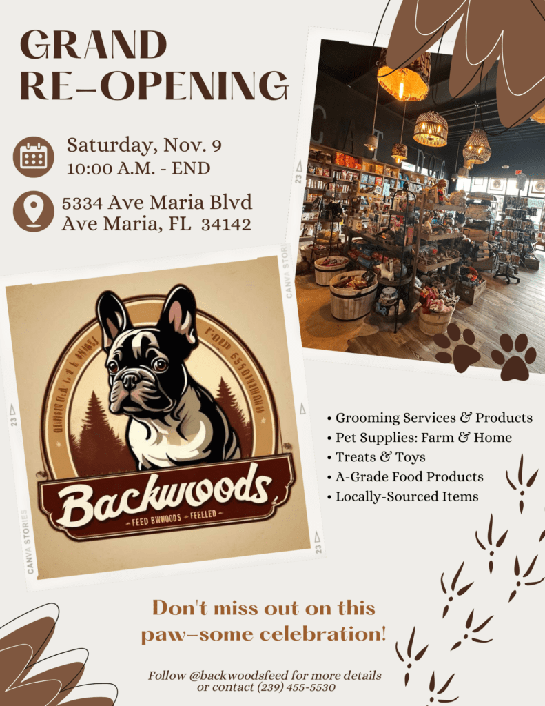Backwoods Feed Ribbon Cutting & Grand Re-Opening - Ave Maria